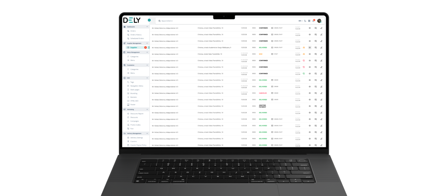 Dely | Restaurant and Marketplace solutions